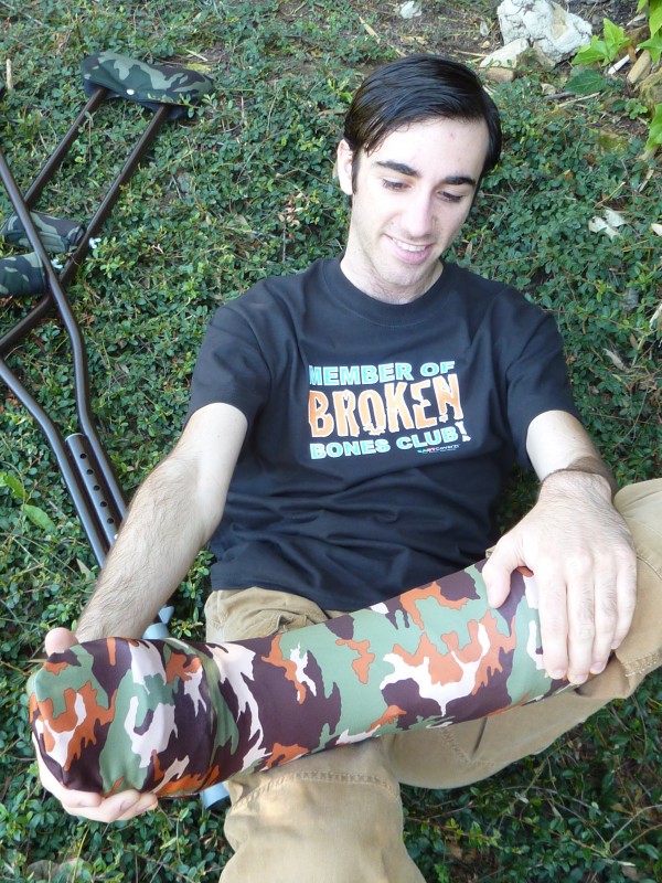 Crutch Covers and Cast Covers for Guys in Camouflage
